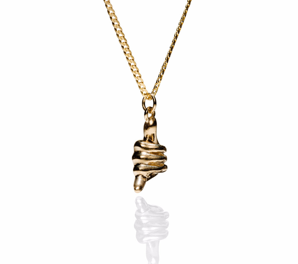 'Shaka' Pendant 14k Solid Gold – El Señor