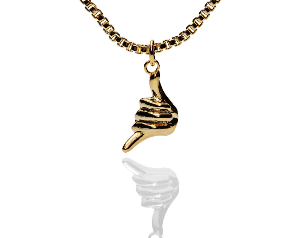 'Shaka' Pendant gold plated – El Señor