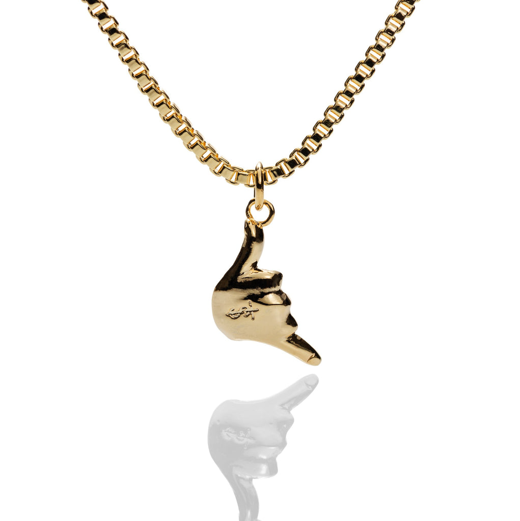 'Shaka' Pendant gold plated – El Señor